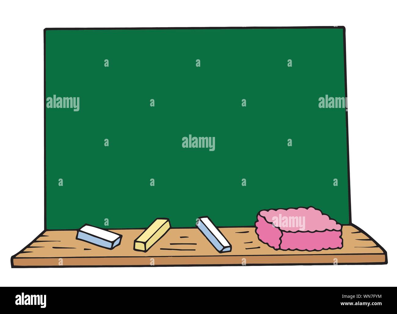 Teaching drawing on board Stock Vector Images - Alamy