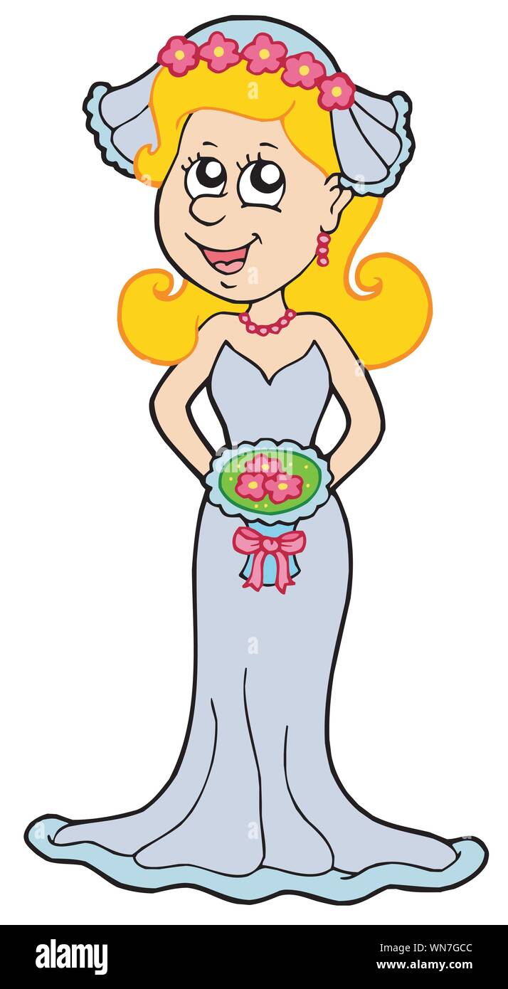 Cartoon bride hi-res stock photography and images - Alamy
