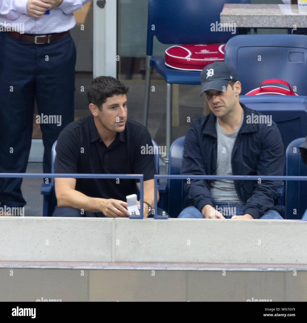 New York, NY - September 5, 2019: Jason Biggs, Justin Bartha attend ...