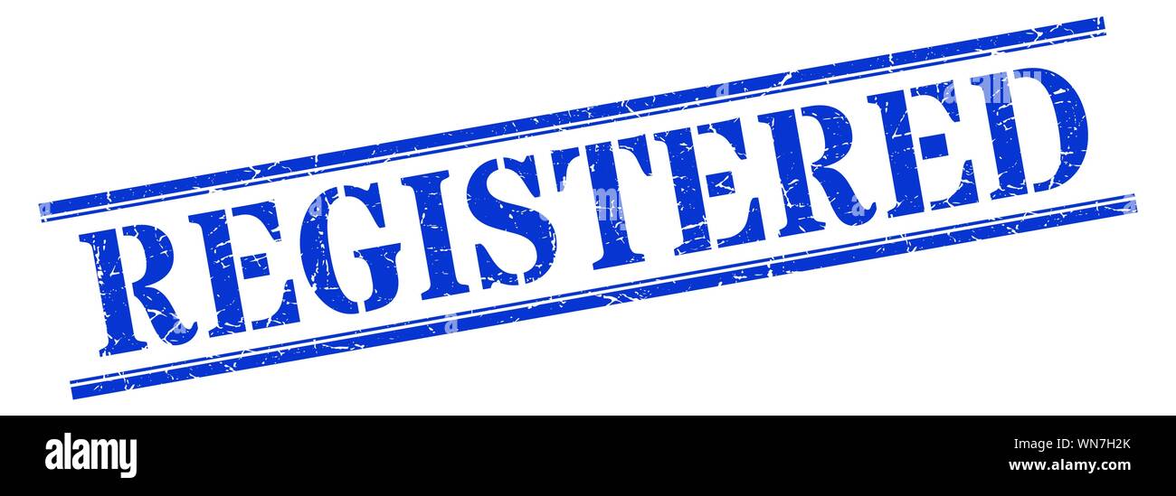 registered stamp. registered square grunge sign. registered Stock ...