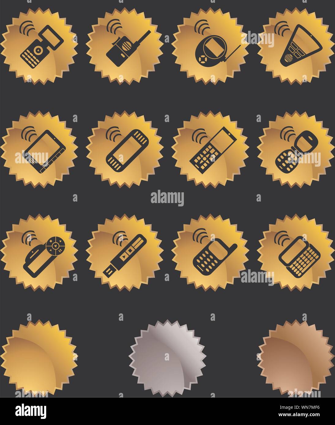 Handheld wireless devices Stock Vector Images - Alamy