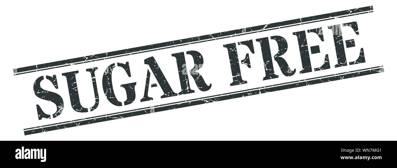 sugar free stamp. sugar free square grunge sign. sugar free Stock ...