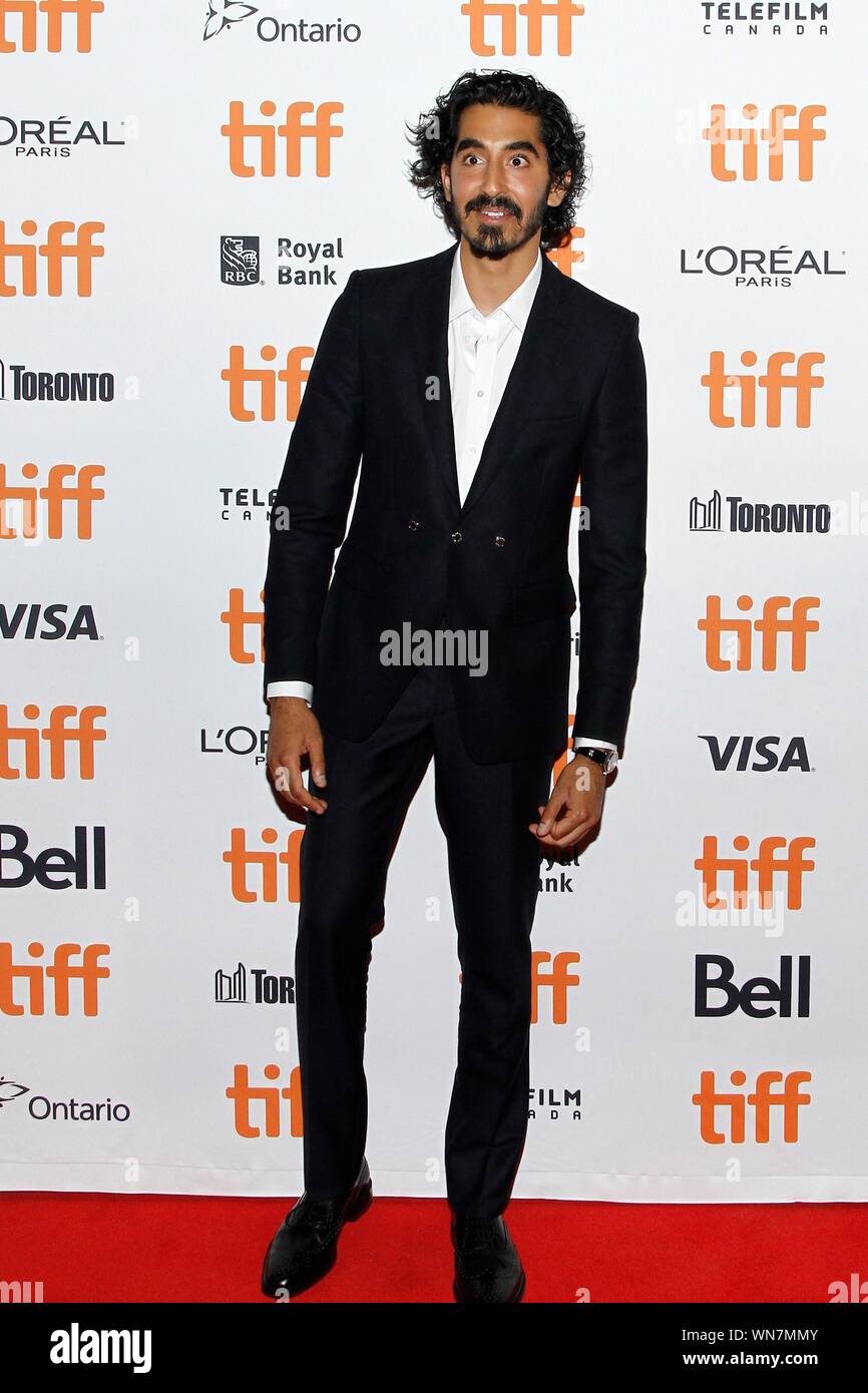 Toronto, ON. 5th Sep, 2019. Dev Patel at arrivals for THE PERSONAL ...