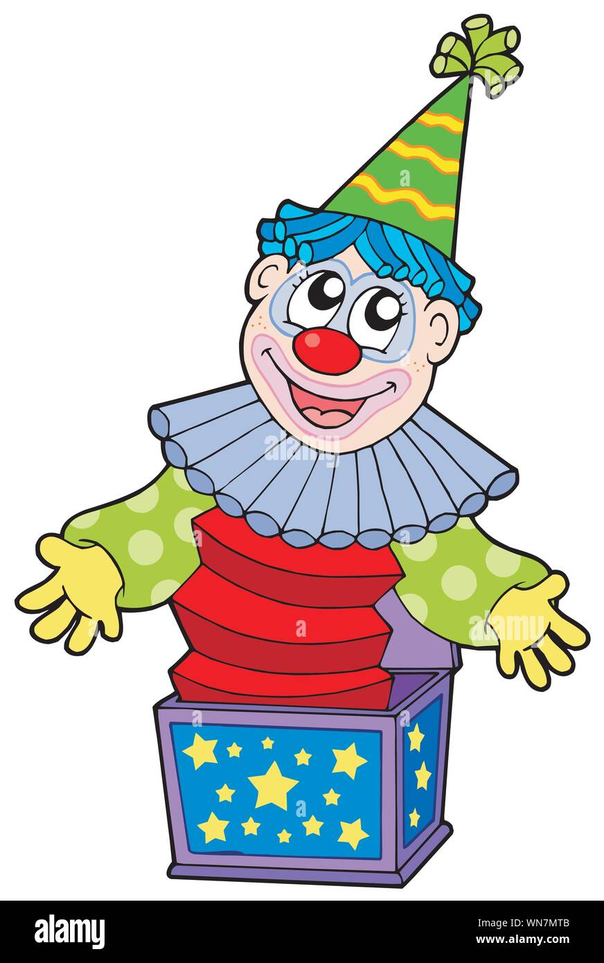 Man in clown mask Stock Vector Images - Alamy