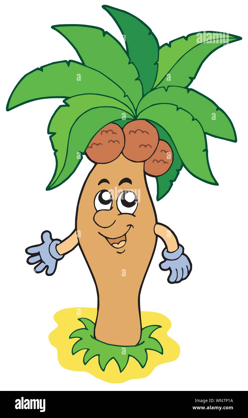 Cartoon palm tree Stock Vector Image & Art - Alamy