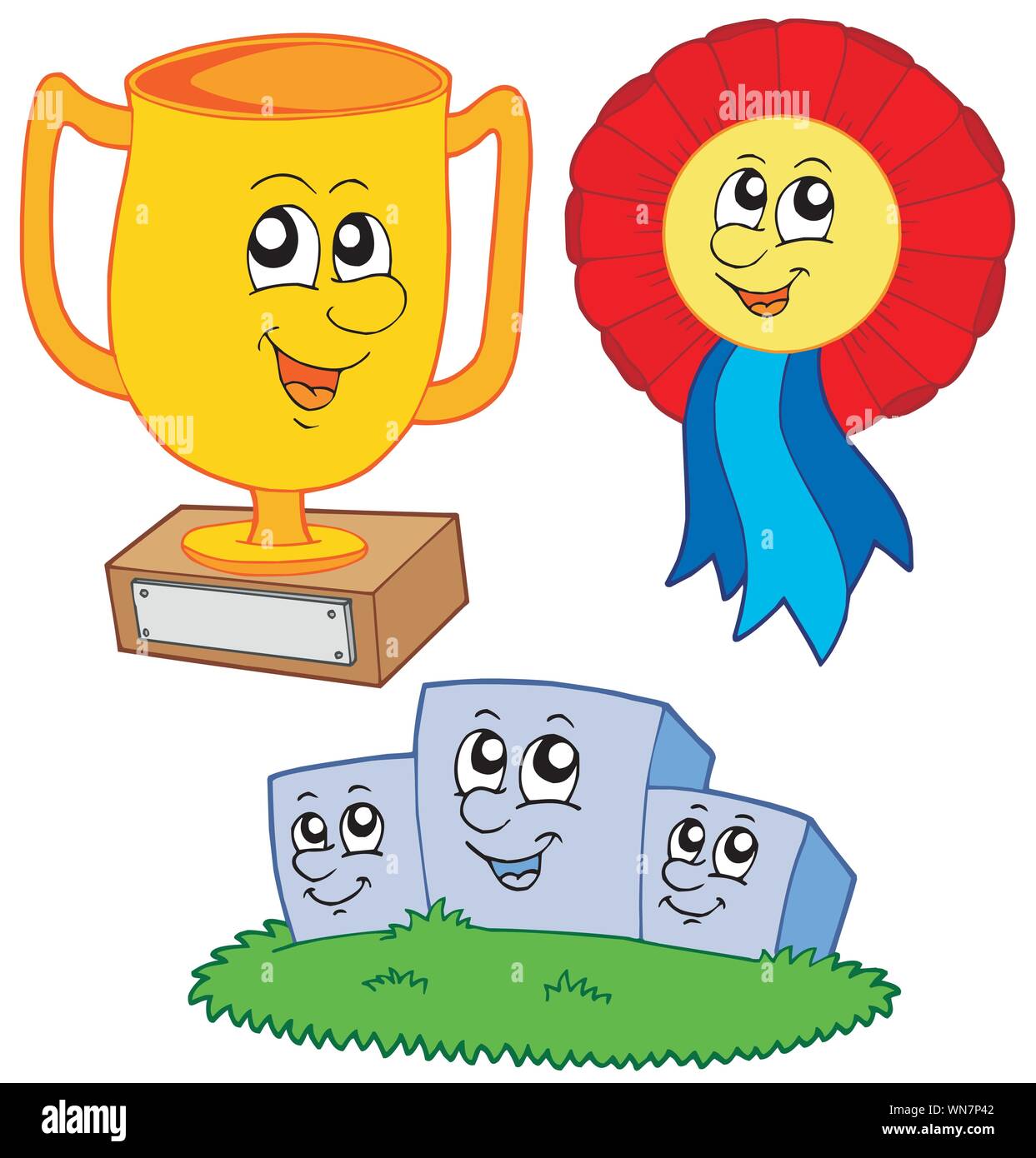 Cartoon trophies collection Stock Vector Image & Art - Alamy
