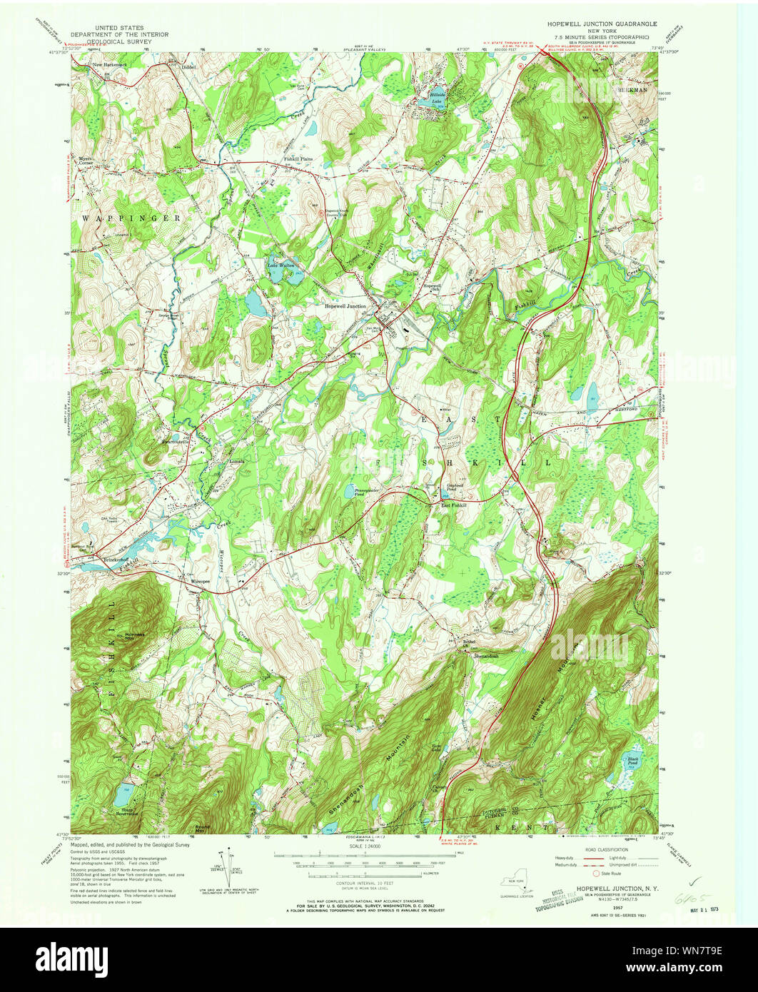 New York NY Hopewell Junction 129768 1957 24000 Restoration Stock Photo ...