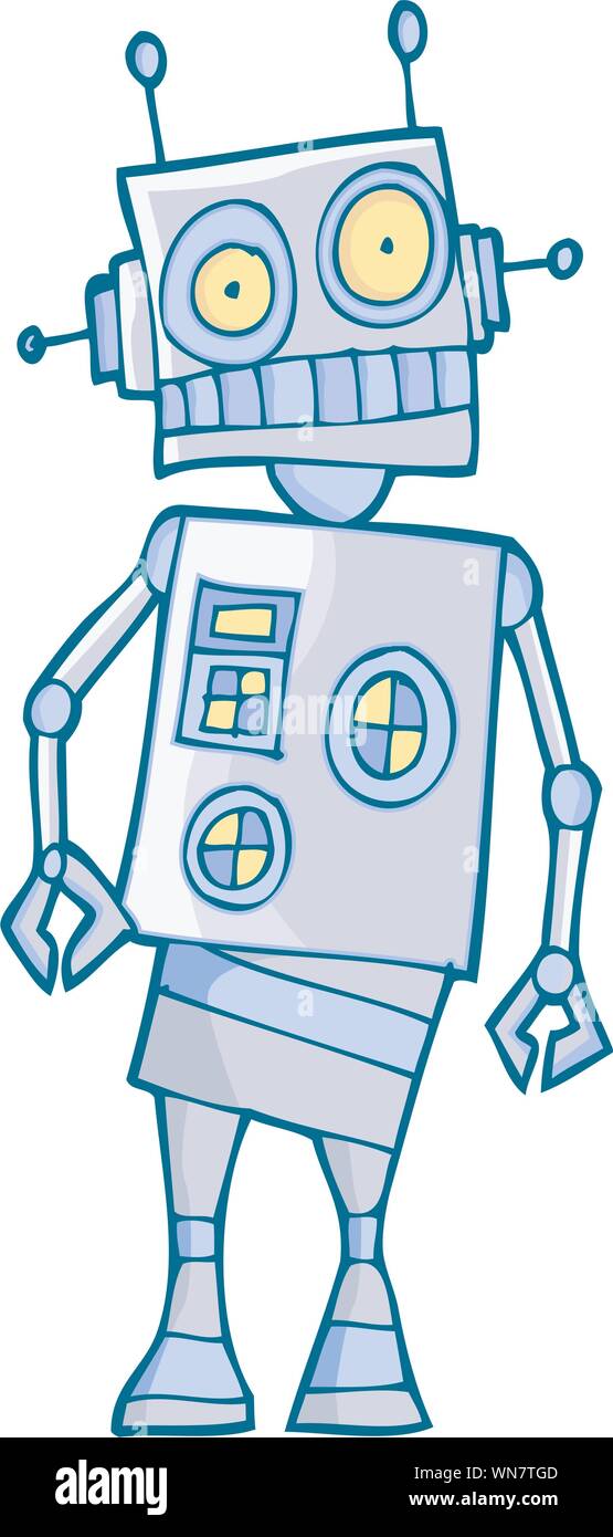 Old fashioned robot Stock Vector Images - Alamy