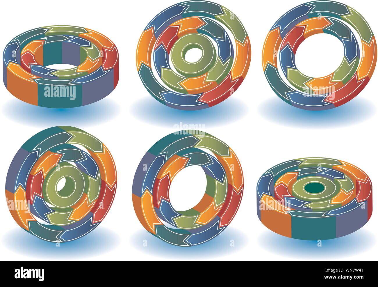 3D Process Diagrams Stock Vector Image & Art - Alamy