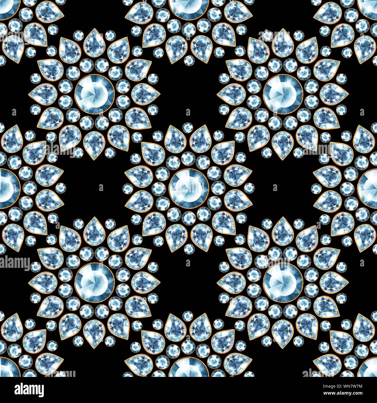 Decorative pattern with jewels hi-res stock photography and images - Alamy