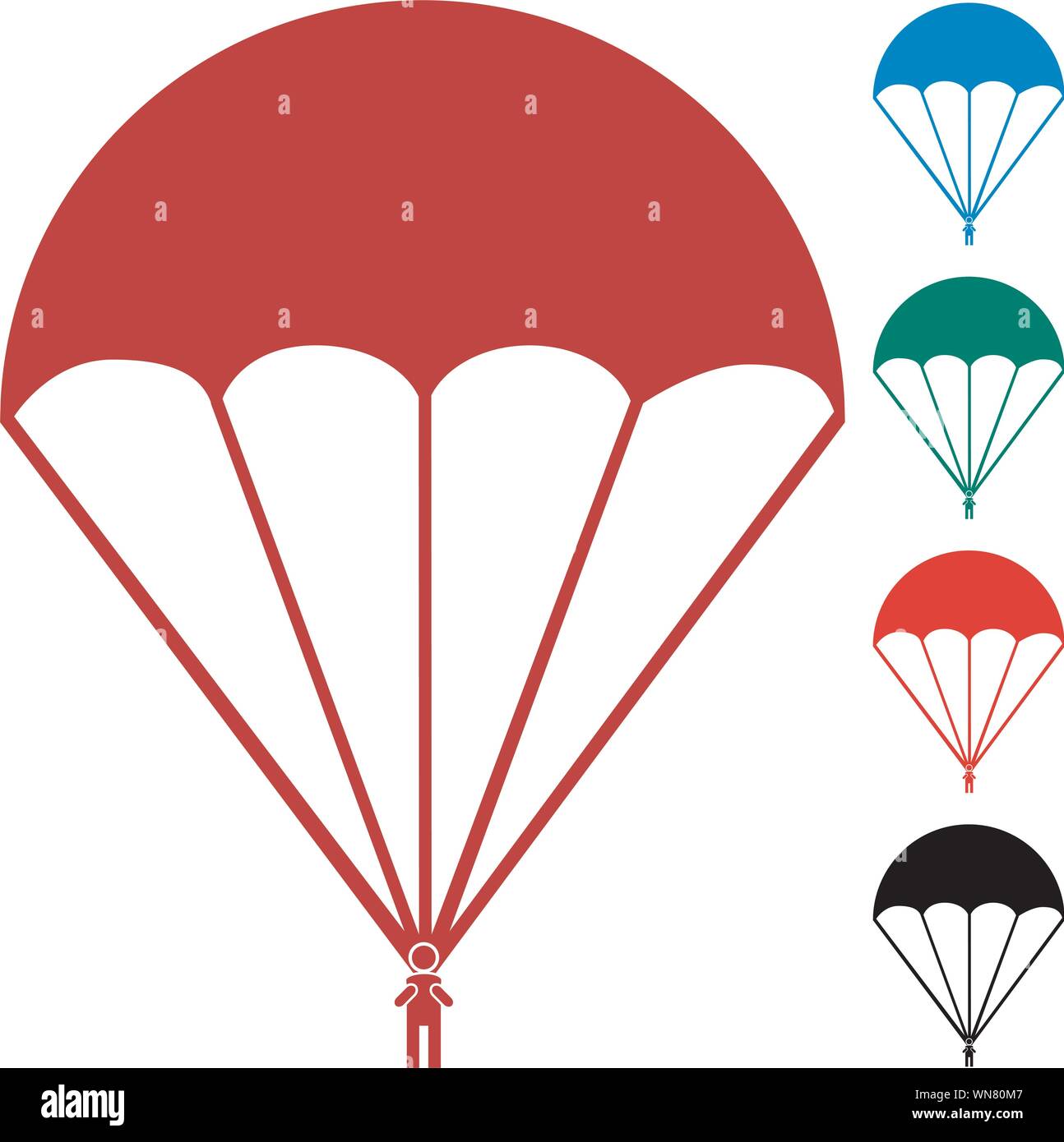 Set of Paratroopers Stock Vector Image & Art - Alamy