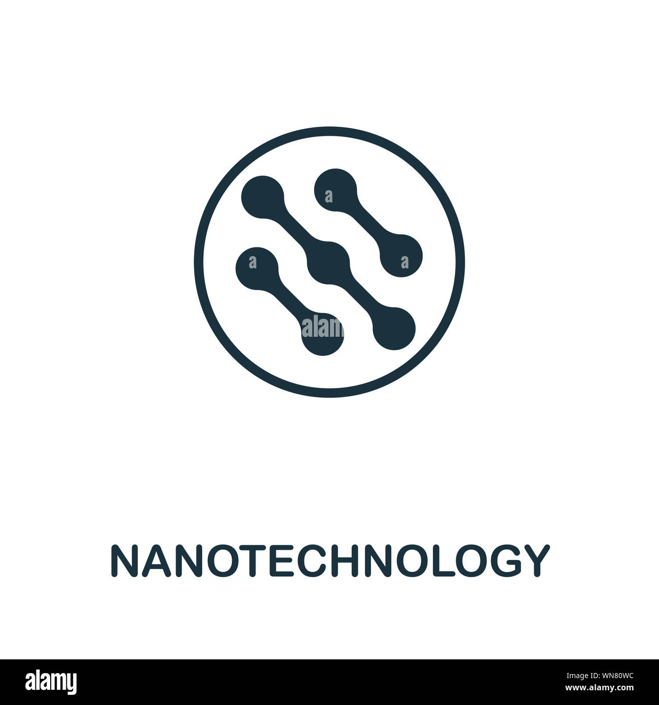 Nanotechnology icon symbol. Creative sign from biotechnology icons ...