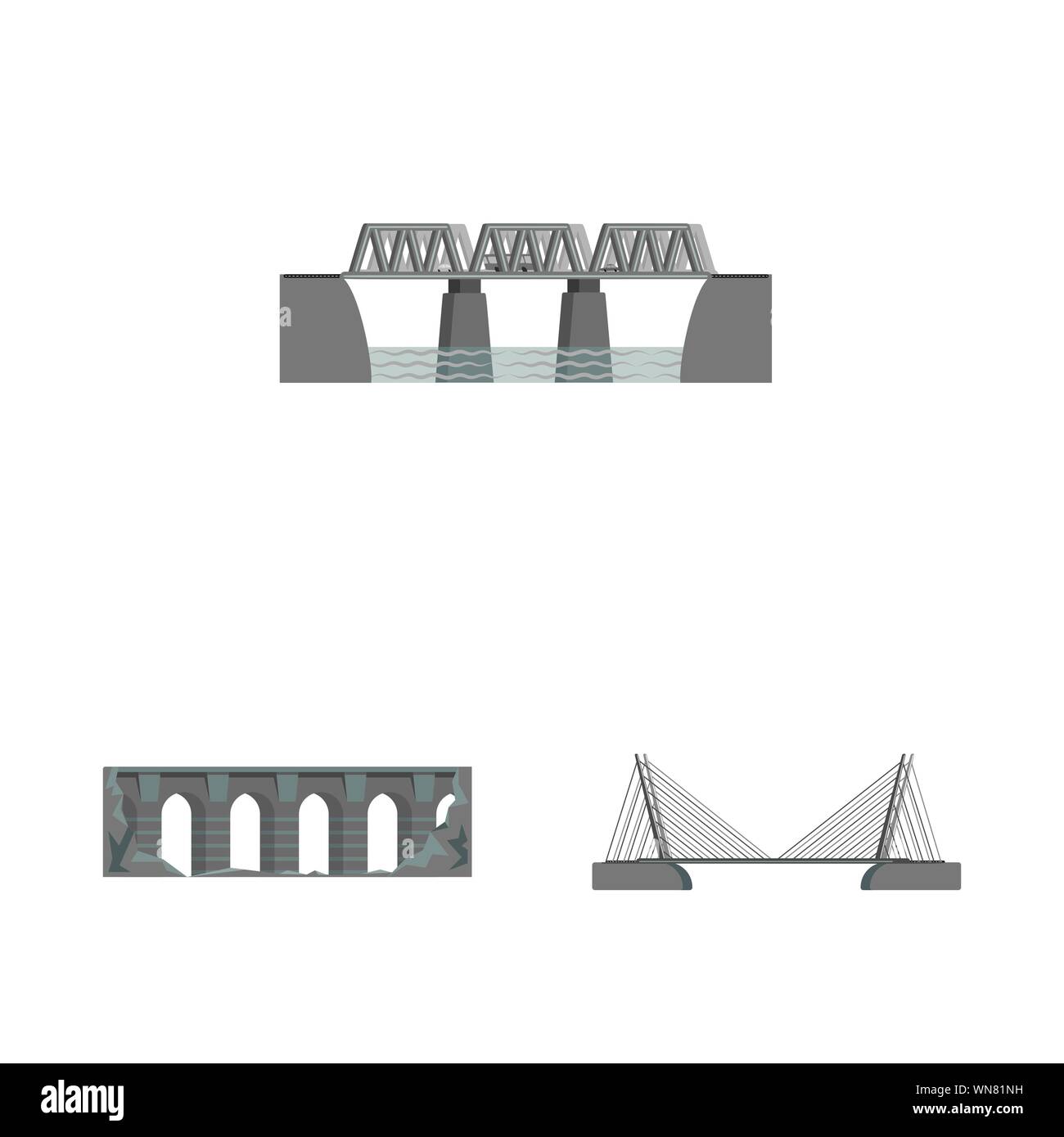 Vector design of design and construct sign. Collection of design and ...