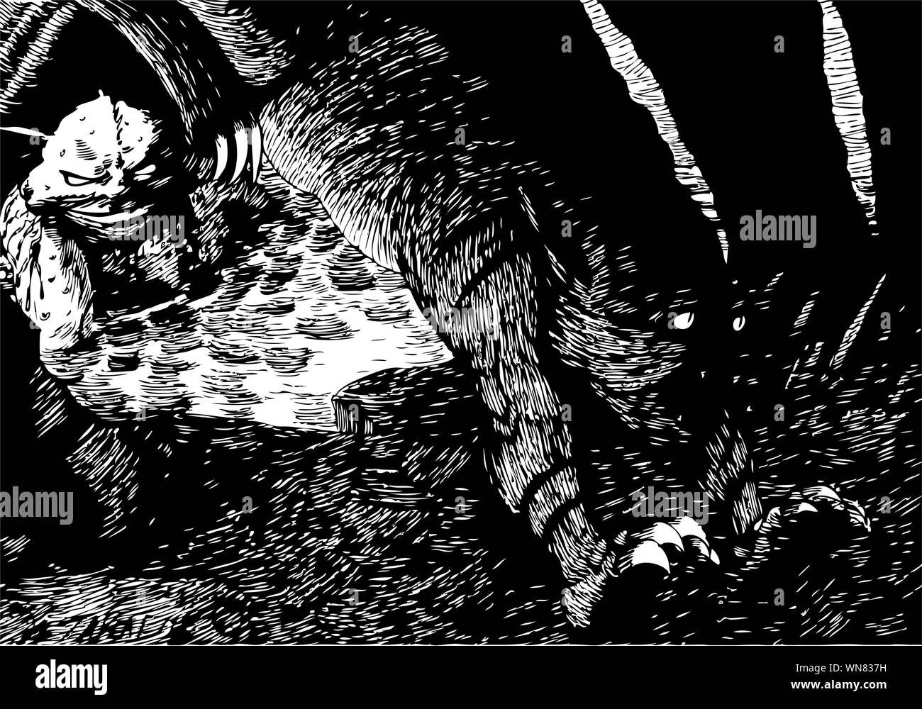 Beasts creatures Stock Vector Images - Alamy