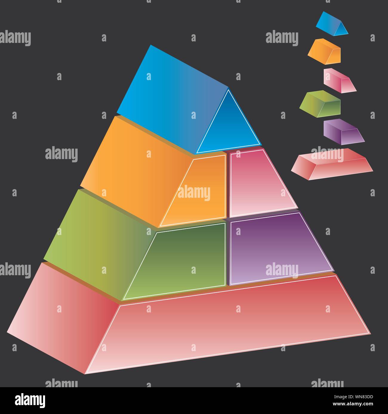 Building block chart Stock Vector Images - Alamy