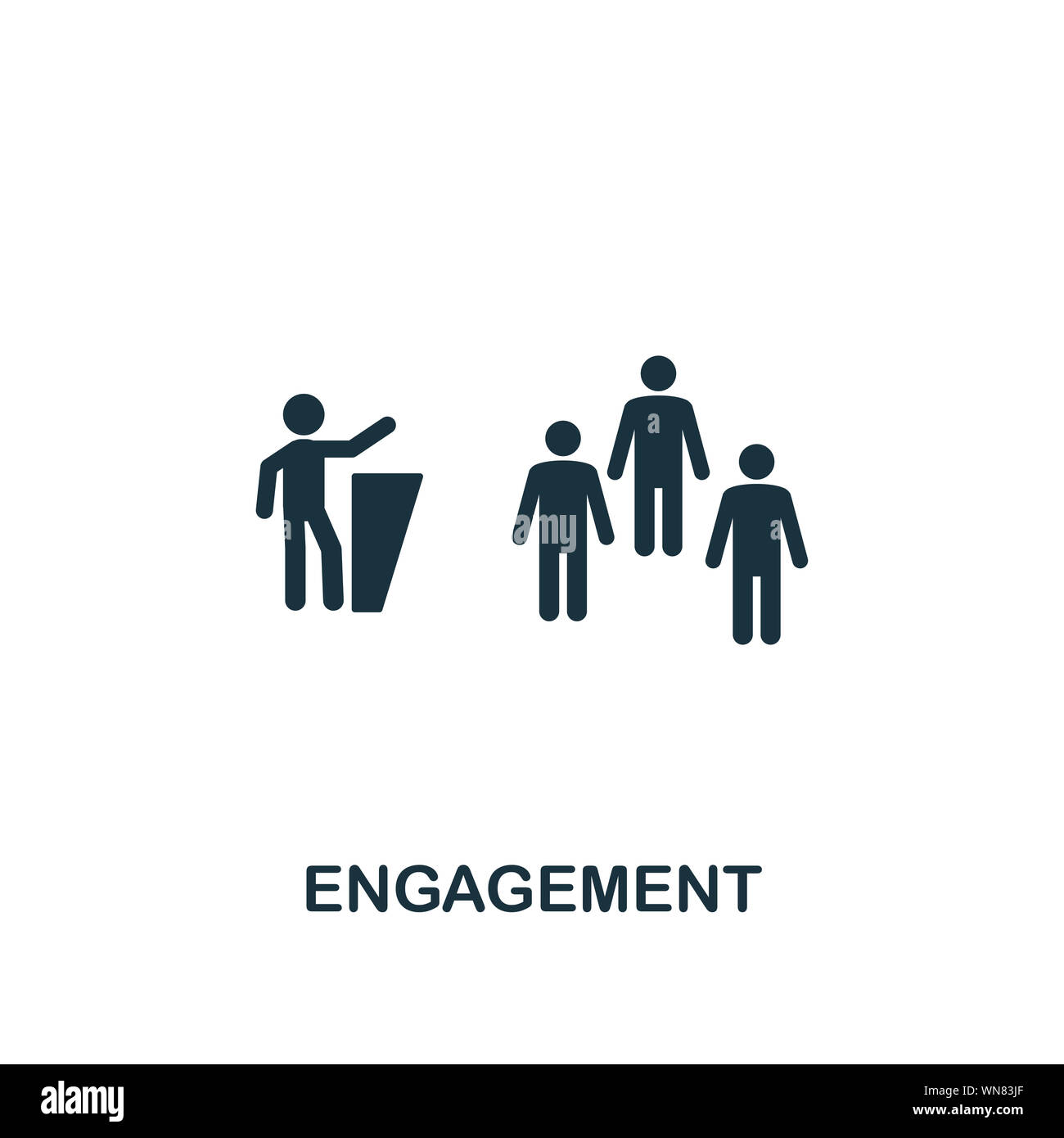 Engagement icon. Creative element design from content icons collection ...