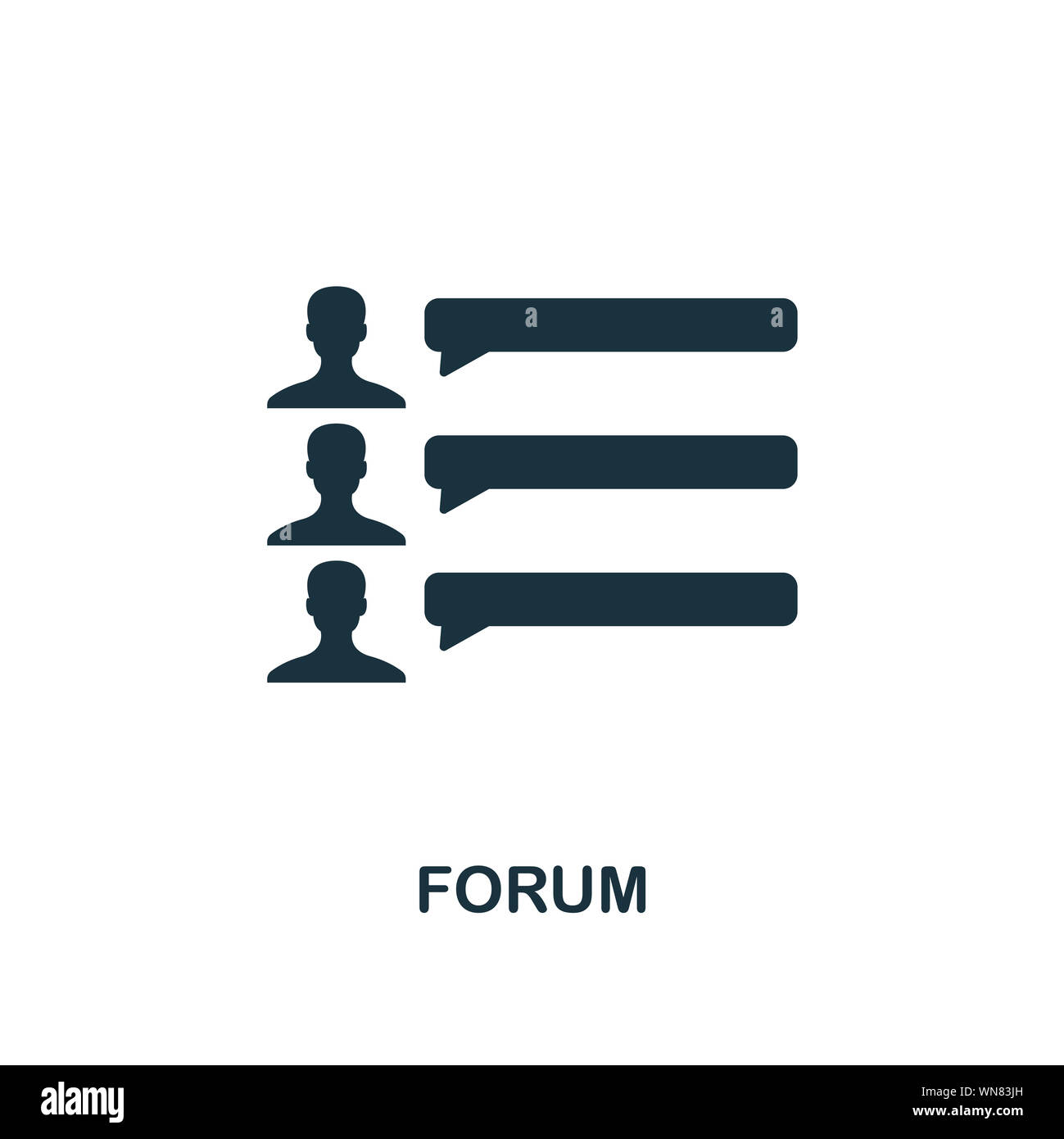 Forum icon. Creative element design from content icons collection ...