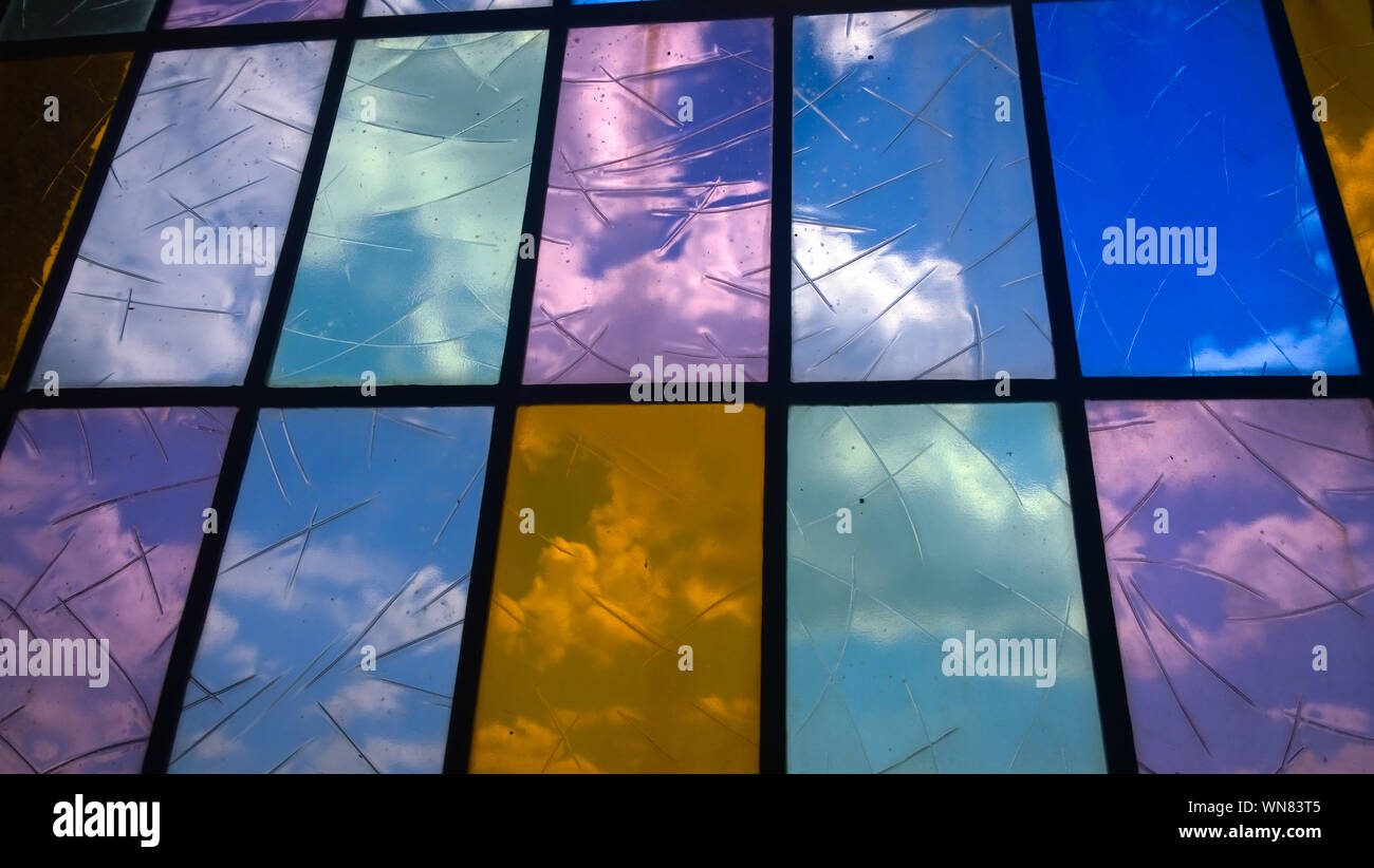 Broken stained glass church hi-res stock photography and images - Alamy