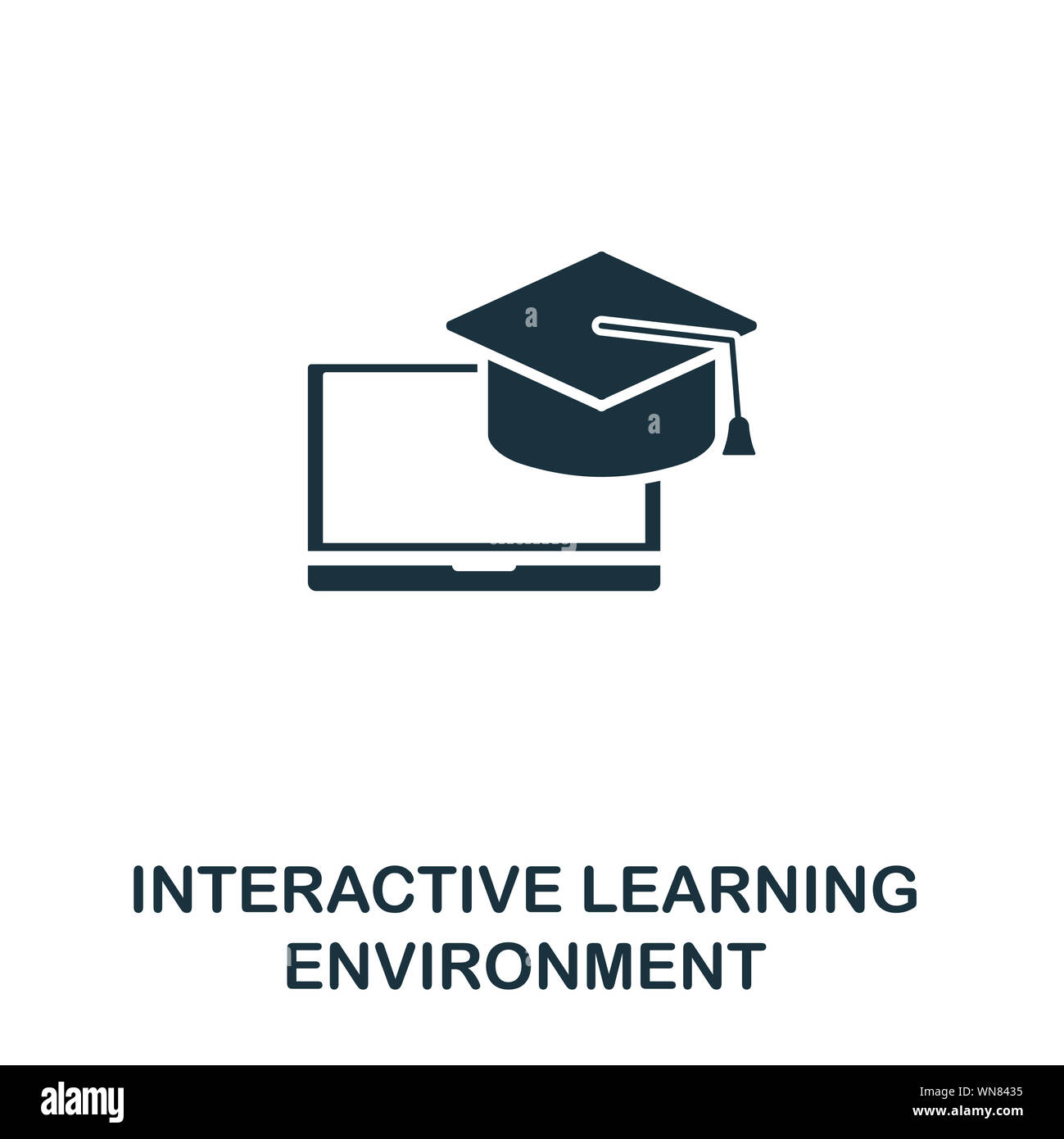 Interactive Learning Environment icon. Creative element design from content icons collection ...