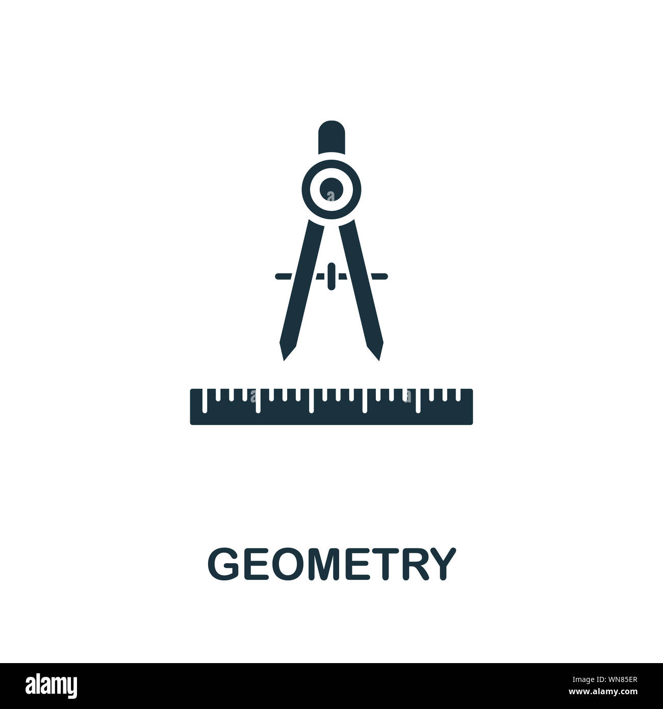 Geometry icon symbol. Creative sign from education icons collection ...
