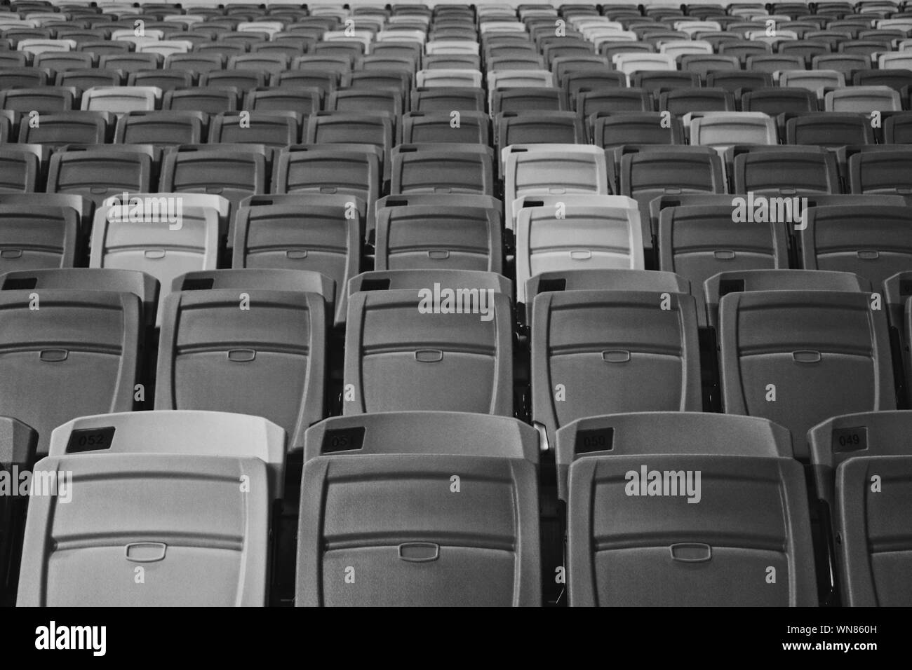 Empty stadium seats full frame hi-res stock photography and images - Alamy