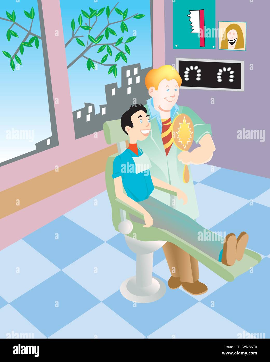 New smile from the dentist Stock Vector Image & Art - Alamy