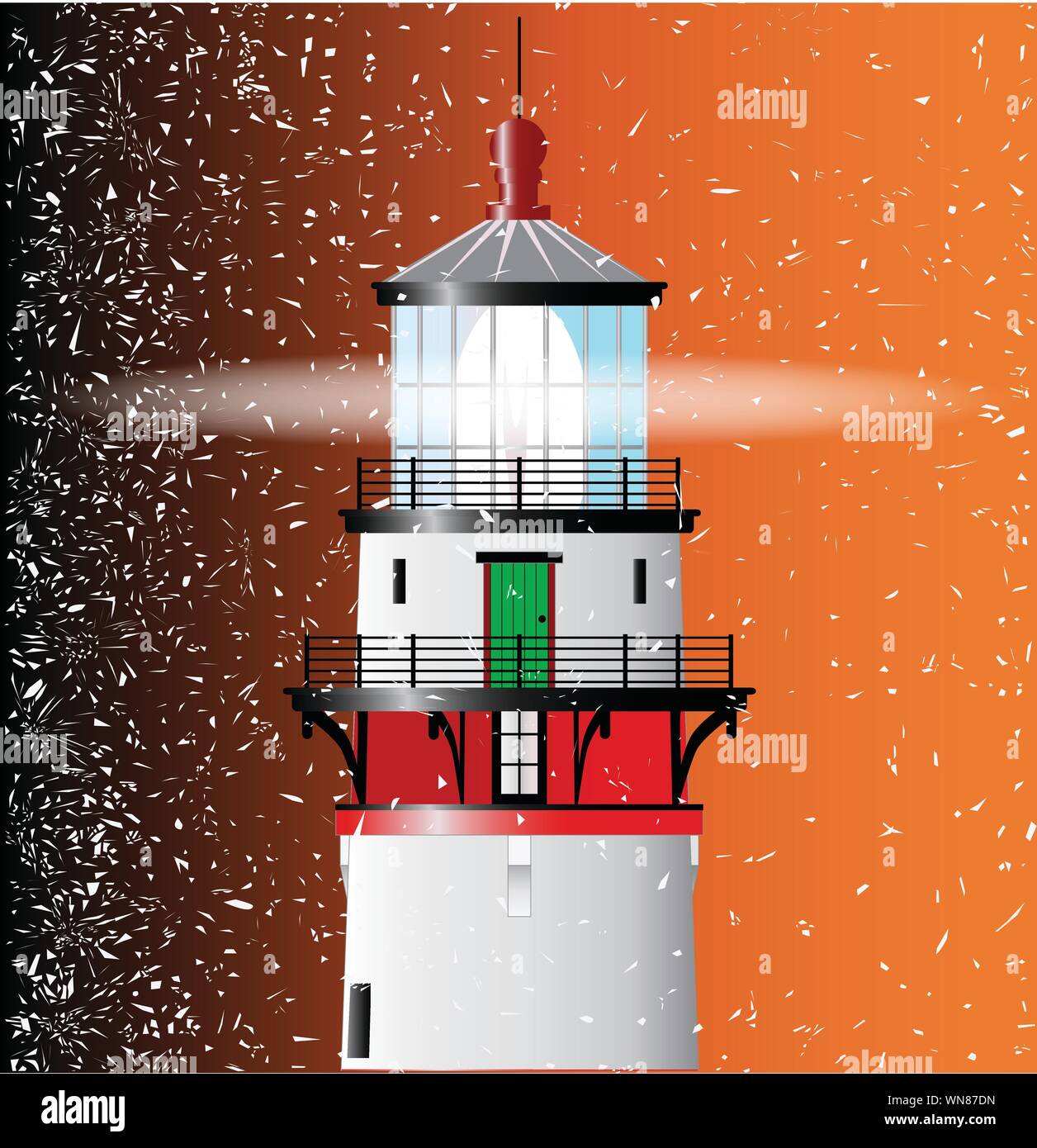 Tower in snow Stock Vector Images - Alamy