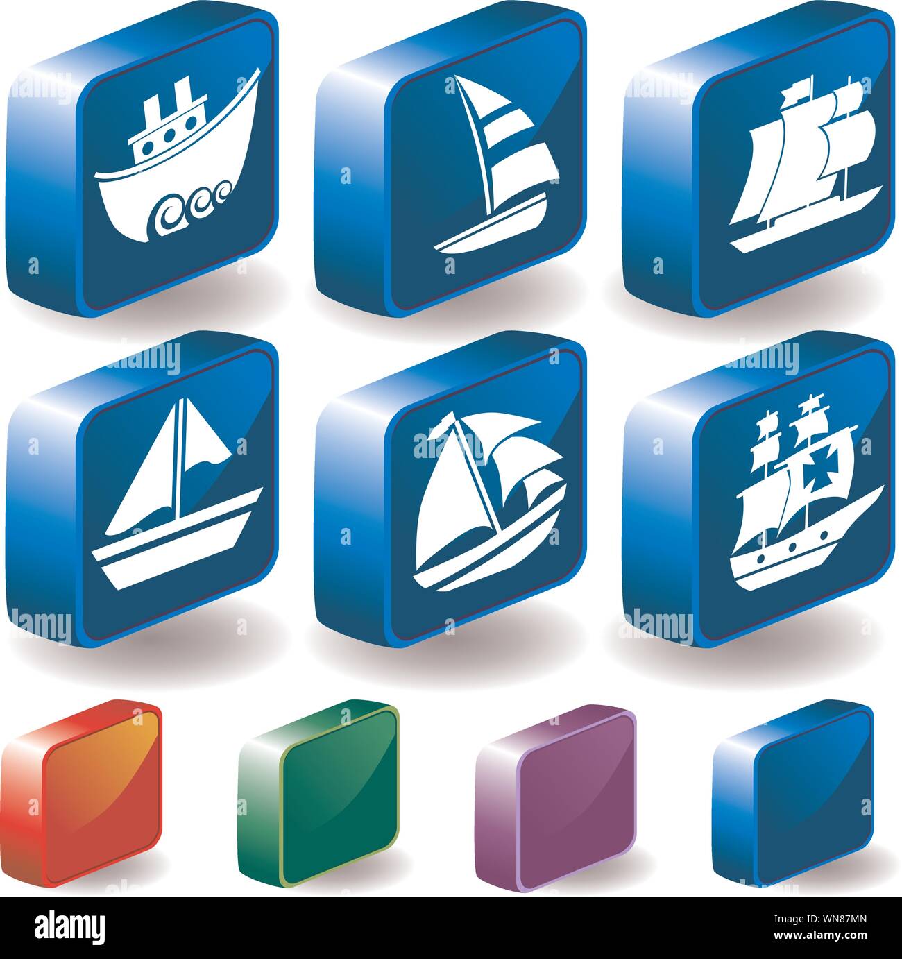 Pirate boats sailing ships Stock Vector Images - Alamy