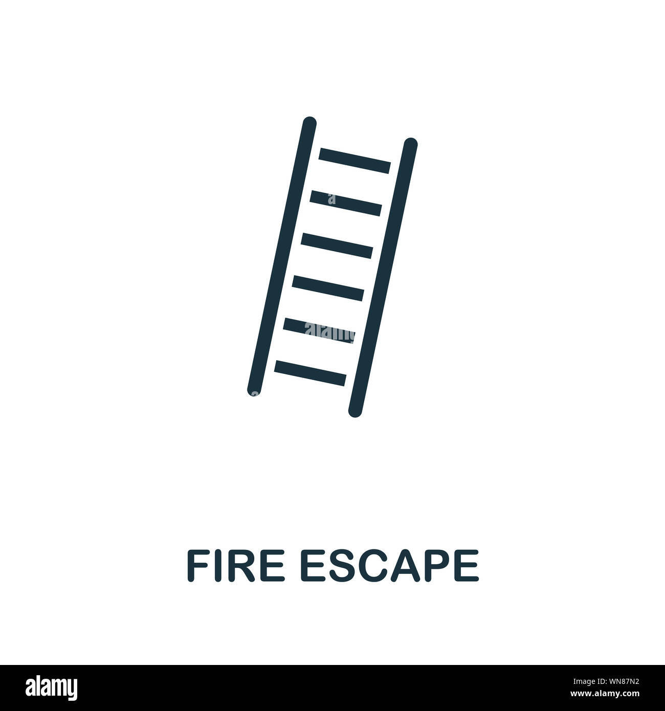 Fire Escape icon. Creative element design from fire safety icons ...