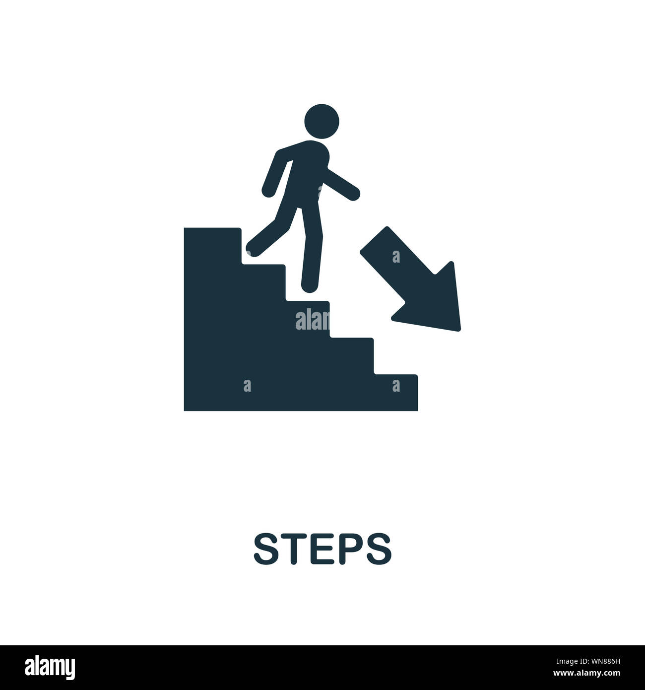 Walking man pictogram hi-res stock photography and images - Alamy