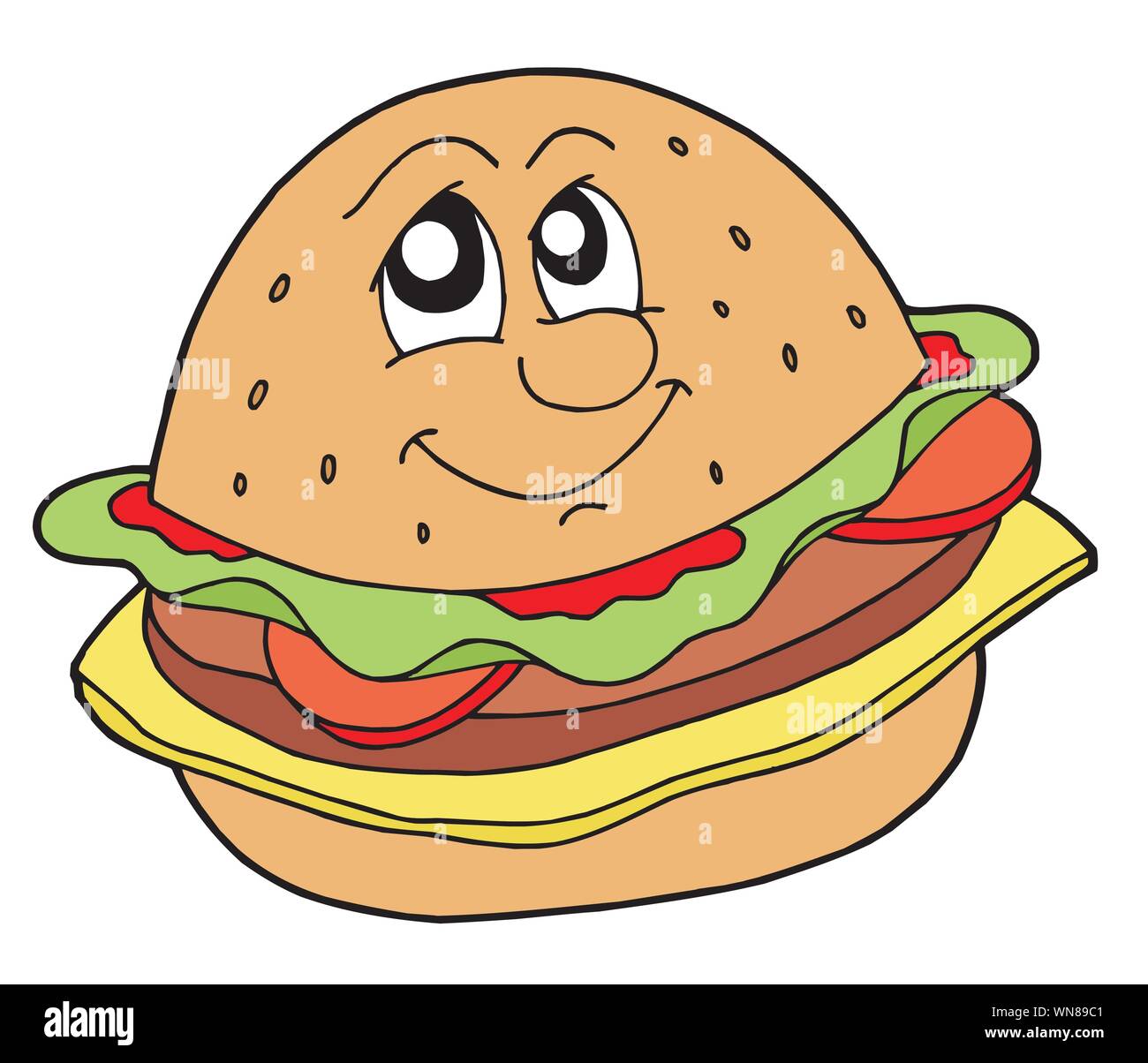 Hamburger vector illustration Stock Vector Image & Art - Alamy