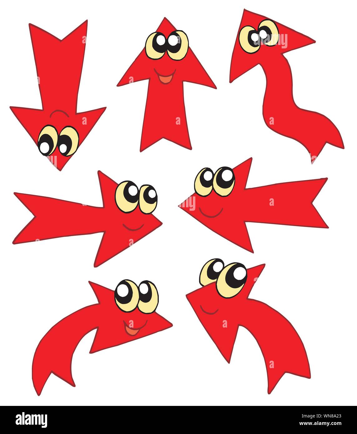 Cute red arrows Stock Vector Image & Art - Alamy