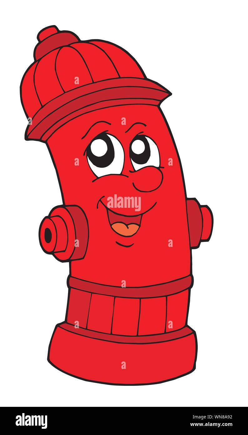 Cute red fire hydrant Stock Vector Image & Art - Alamy