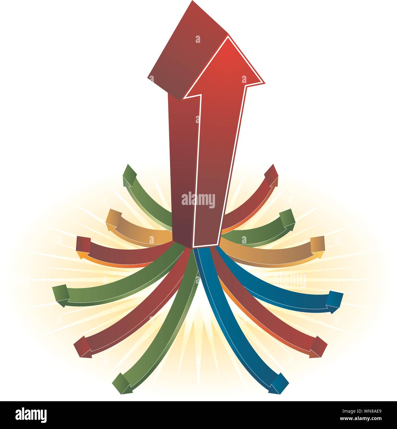 Curved arrow clipart hi-res stock photography and images - Alamy