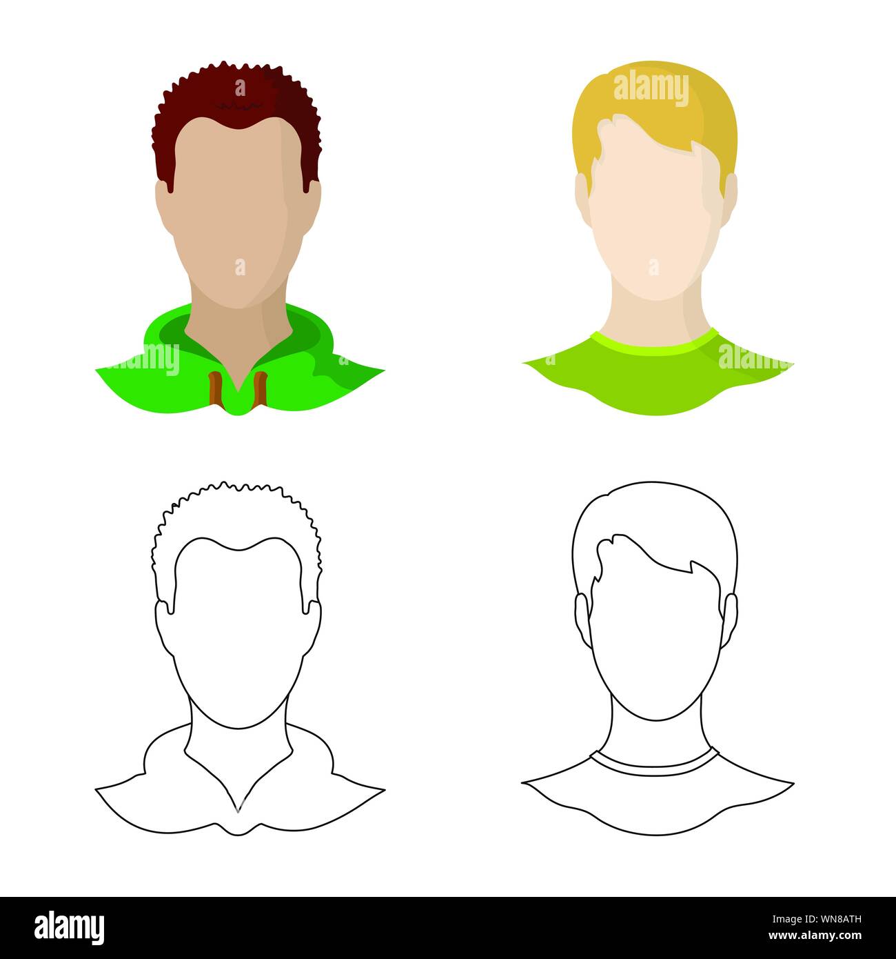 Isolated object of professional and photo icon. Collection of ...