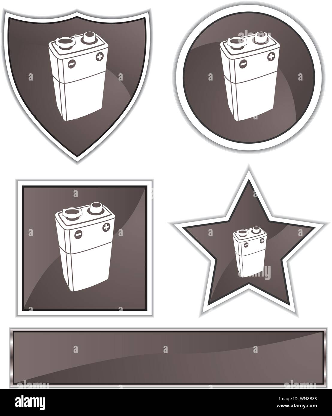 9 Volt Battery Stock Vector Image & Art - Alamy