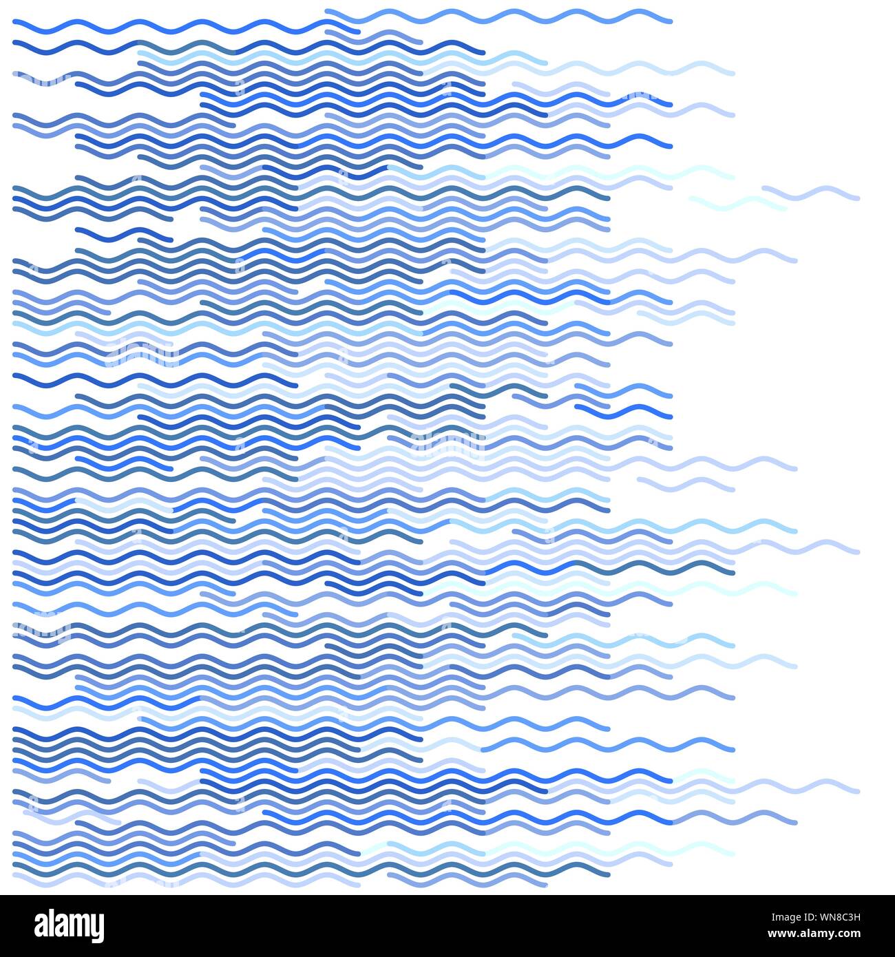 Vector illustration. Wave background texture gradient in blue shades ...
