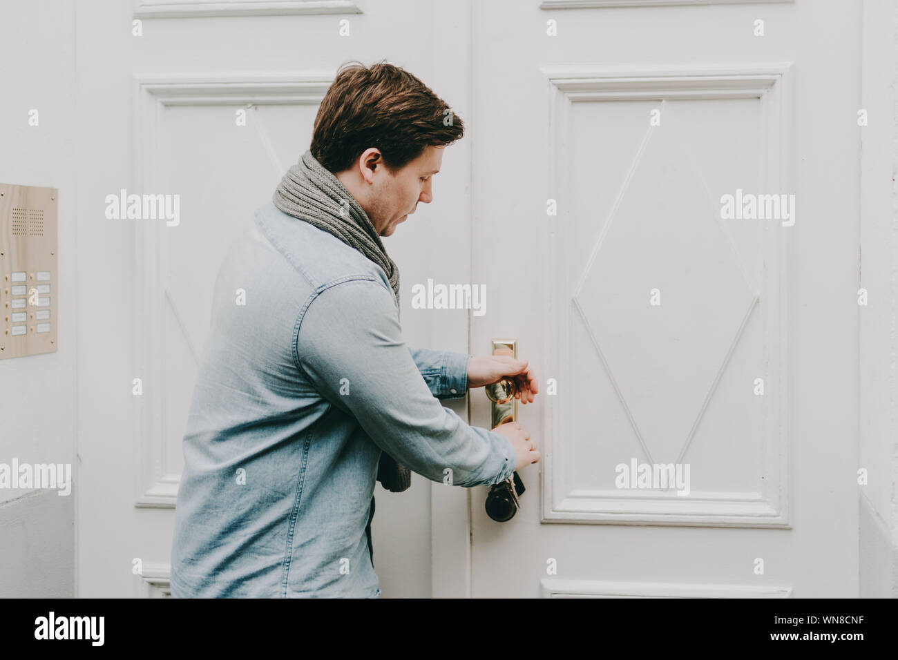 Person Entering House High Resolution Stock Photography and Images - Alamy