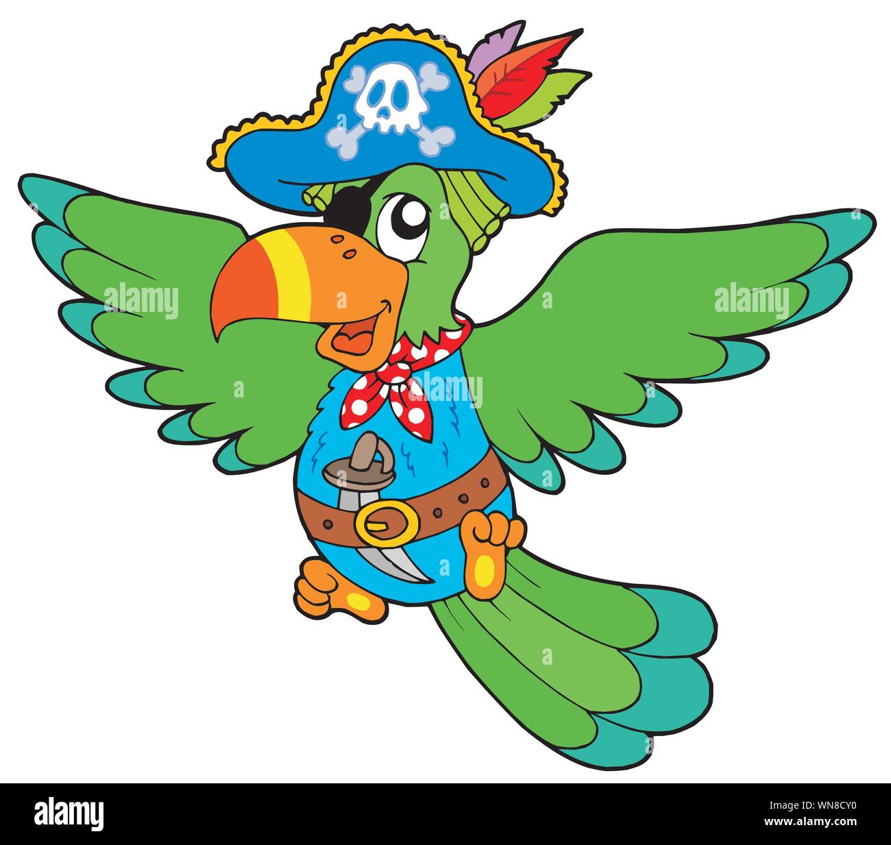 Pirate parrot hi-res stock photography and images - Alamy