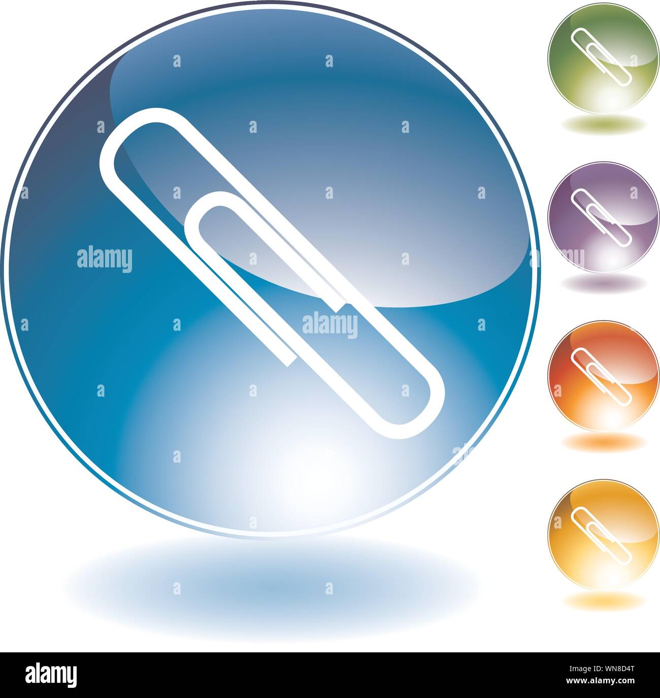 Paperclips paper clips Stock Vector Images - Alamy