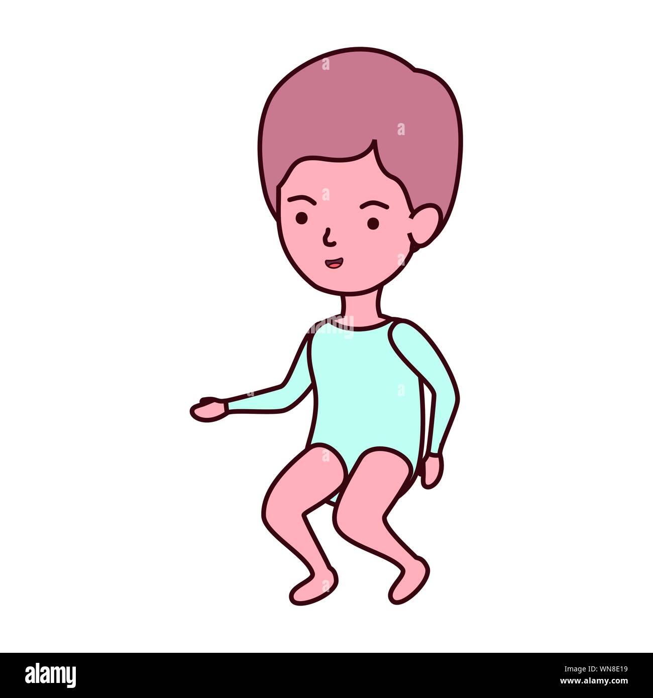 cute little boy baby character Stock Vector Image & Art - Alamy