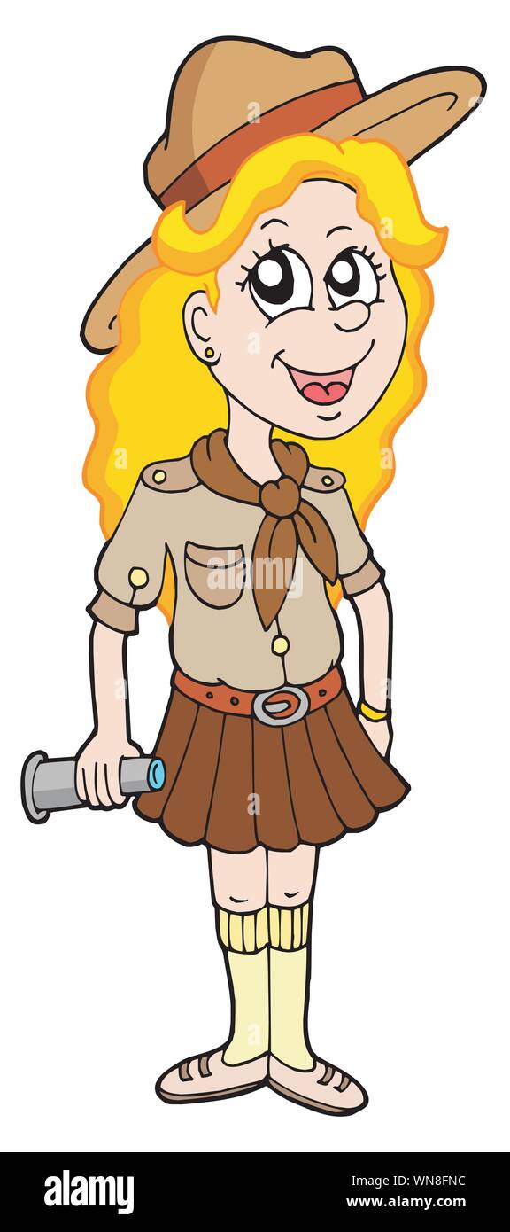 Girls scout uniform Stock Vector Images - Alamy