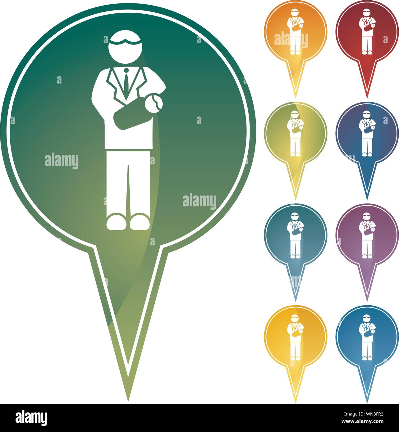 Proud father baby Stock Vector Images - Alamy