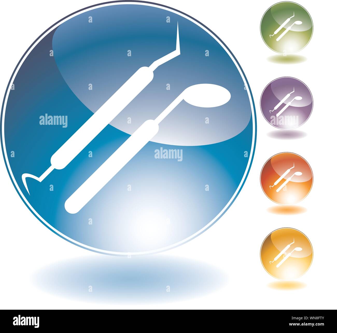 Dental Tool Crystal Icon Stock Vector Image & Art - Alamy