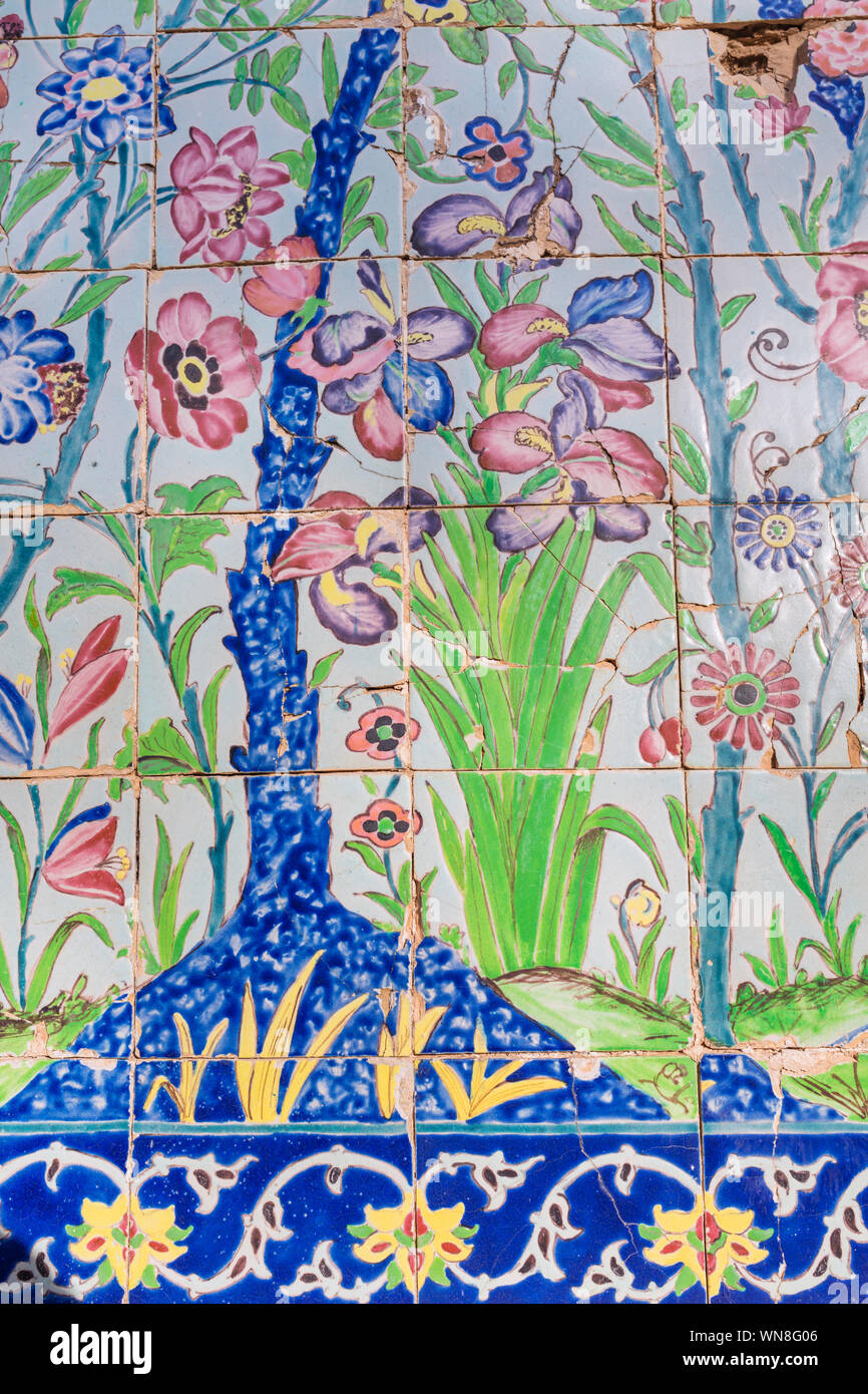 Ceramic tile, Pars Museum, Shiraz, Fars Province, Iran Stock Photo - Alamy