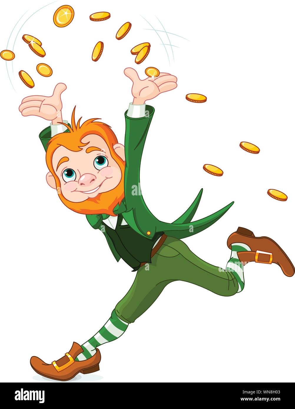 Running leprechaun Stock Vector Images - Alamy