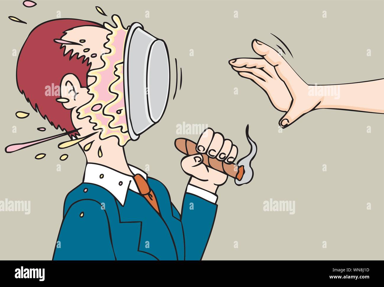 Cartoon pie face hi-res stock photography and images - Alamy