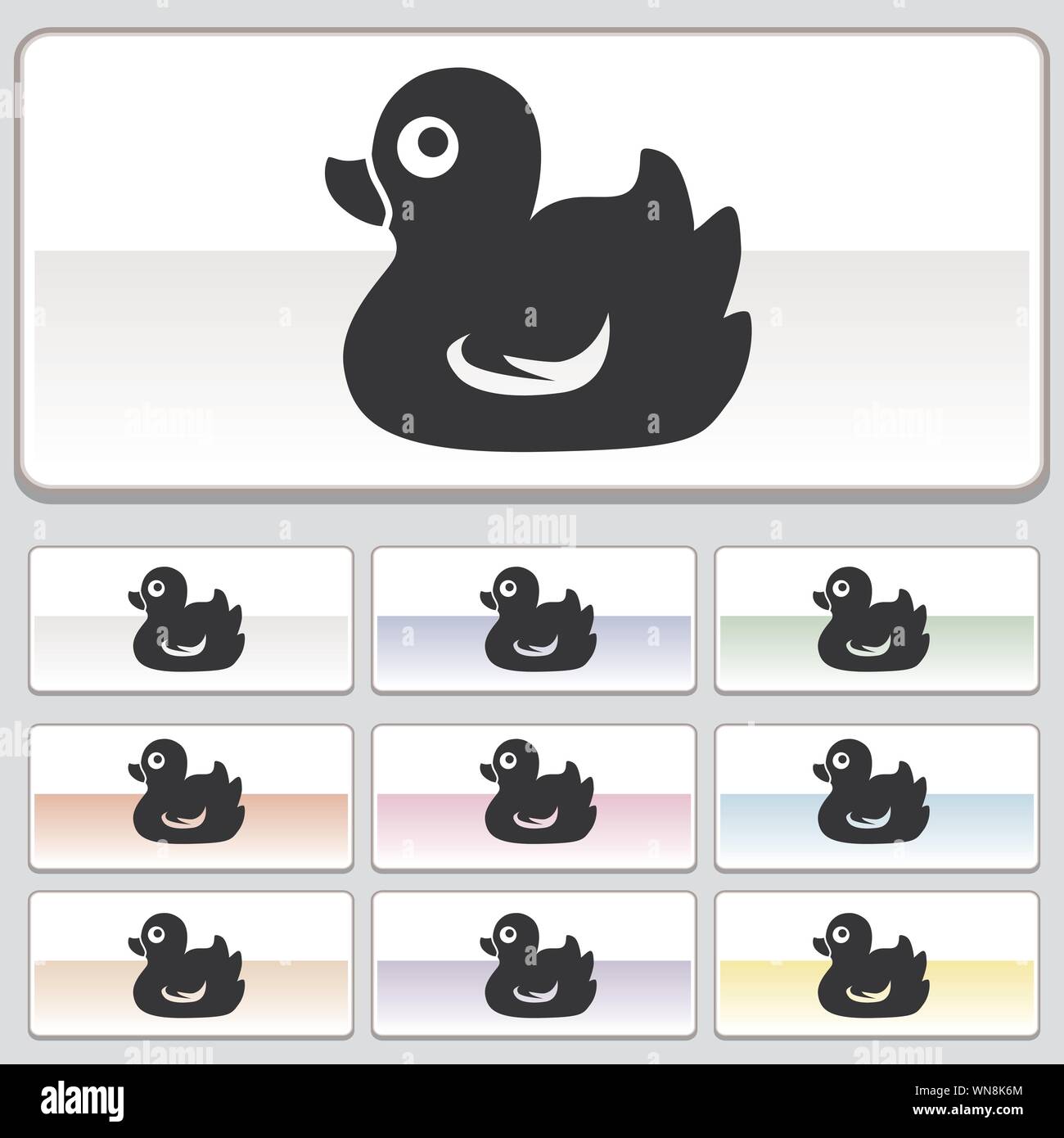 Yellow plastic rubber duck ducks Stock Vector Images - Alamy