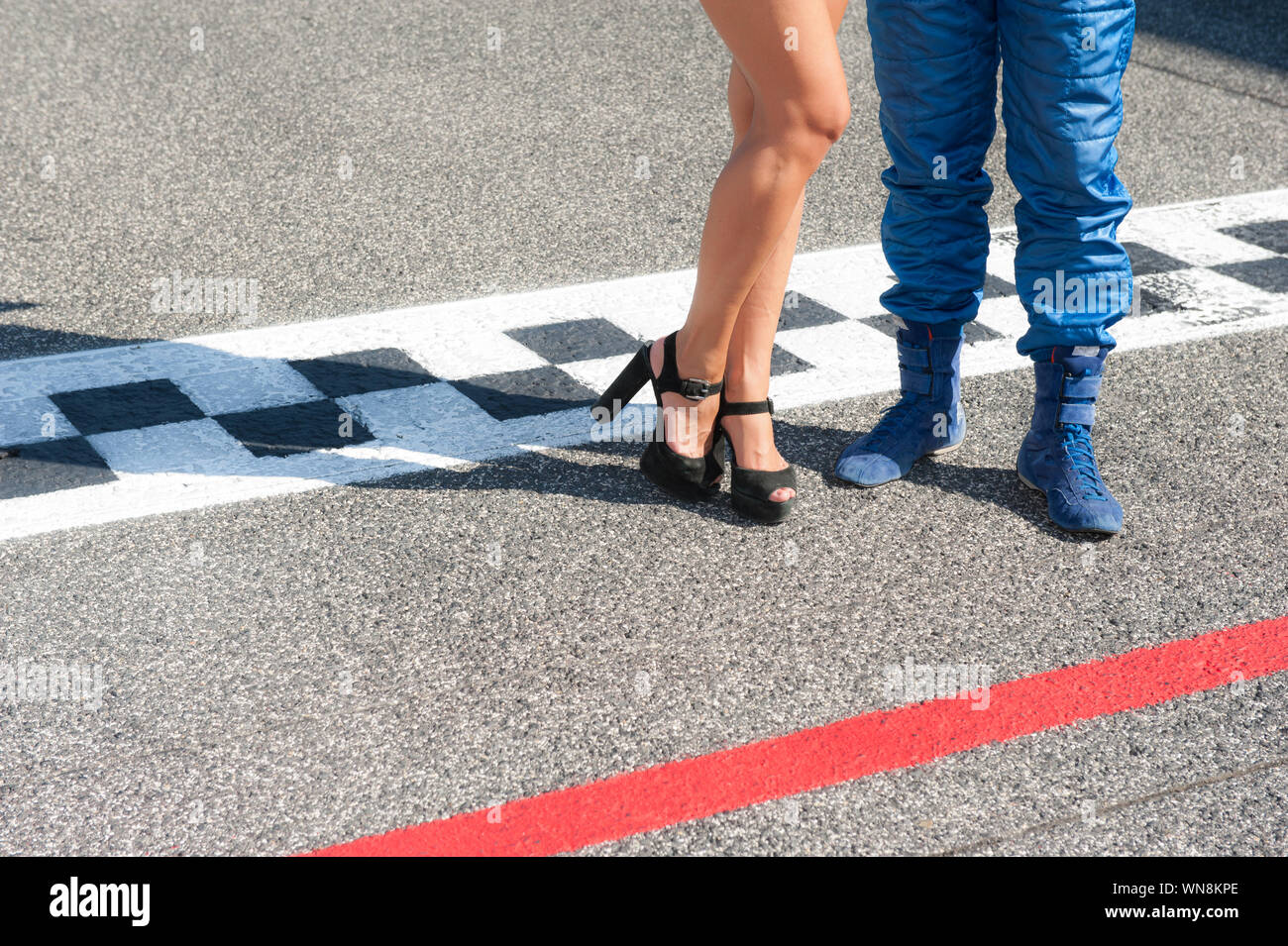 Racing grid girl hi-res stock photography and images - Alamy