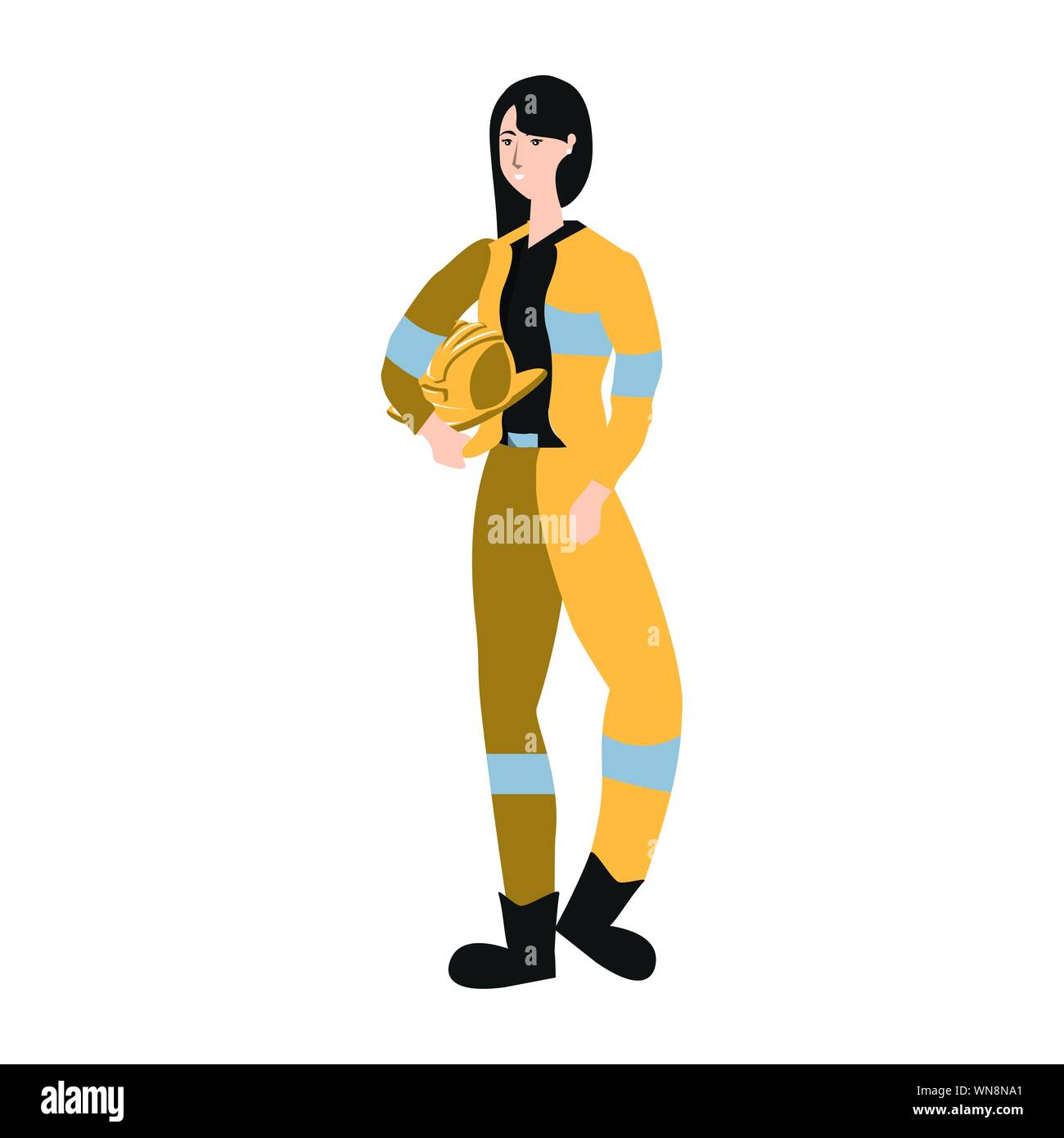Fire brigade female Stock Vector Images - Alamy